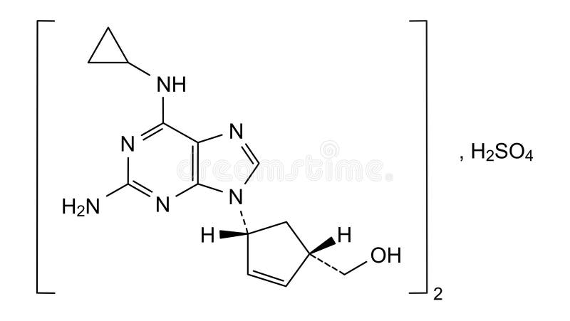 Chemical Structure of Abacavir Sulfate, Drug Substance Stock ...