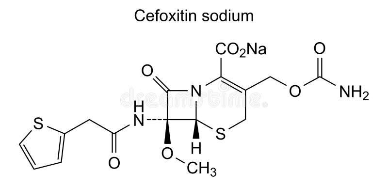 Cefoxitin Sodium Stock Illustrations – 2 Cefoxitin Sodium Stock ...