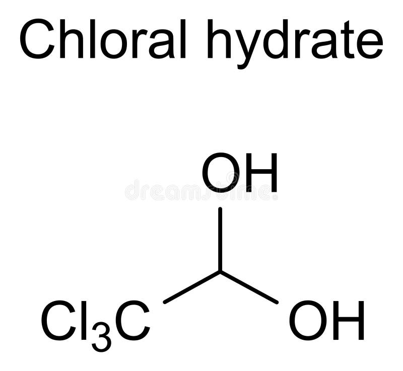 Chemical Structure of Chloral Hydrate, Drug Substance Stock ...