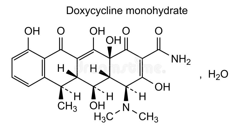 Chemical Structure of Doxycycline Monohydrate, Drug Substance Stock ...