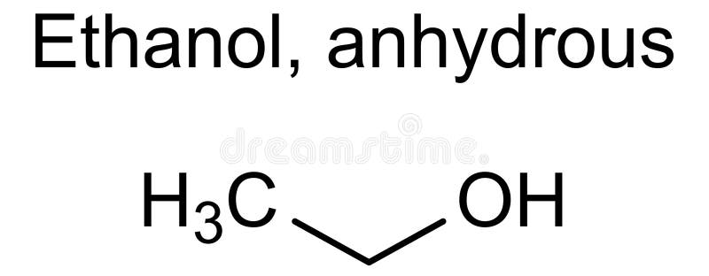 Chemical Structure of Ethanol, Anhydrous, Drug Substance Stock ...
