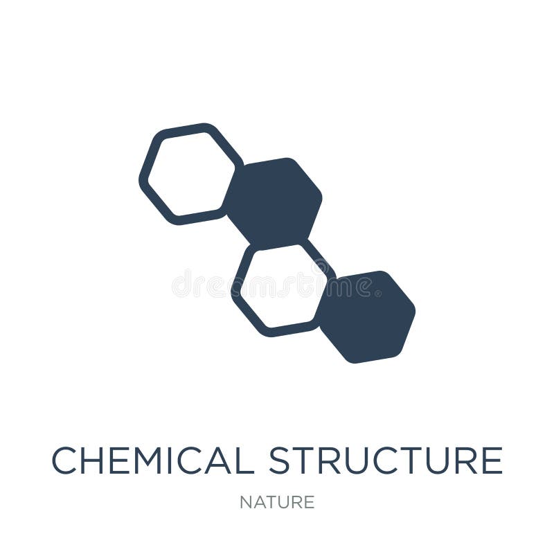 Chemical Structure Icon in Trendy Design Style. Chemical Structure Icon ...