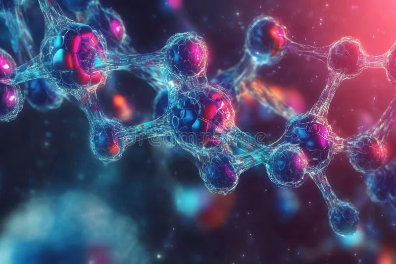 Chemical Structure of Molecules Illuminated with Bright Colors in a ...