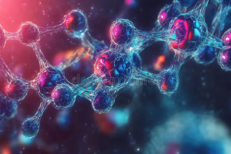 Chemical Structure of Molecules Illuminated with Bright Colors in a ...