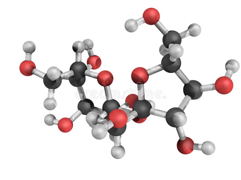 Chemical Structure of Sucrose Stock Illustration - Illustration of ...