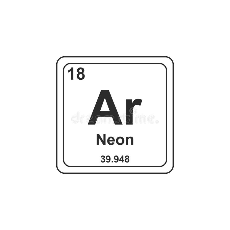 Chemical symbol stock vector. Illustration of icon, laboratory - 299118789