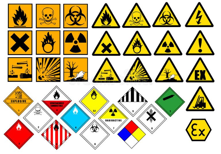 Chemical symbols stock vector. Illustration of biohazard - 2908023