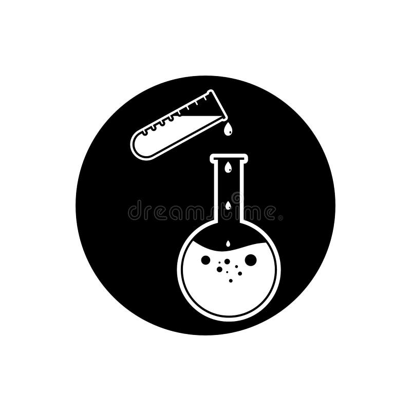 Chemical Test Icon. stock vector. Illustration of rounded - 230299655