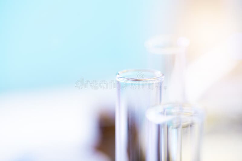 Chemical Test Tubes Close Up in a Chemical Laboratory Stock Photo ...