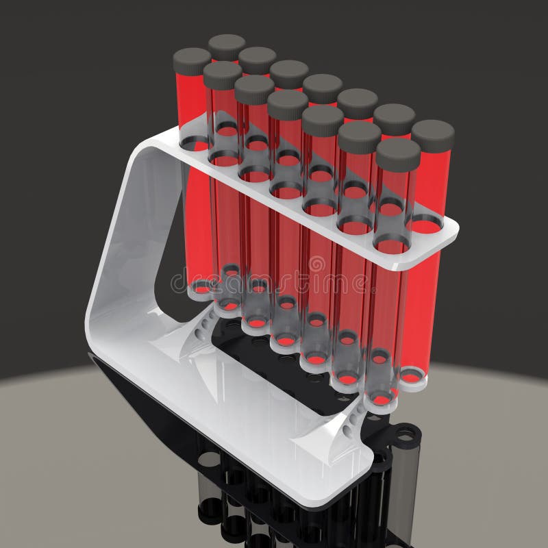 Chemical test tubes set stock illustration. Illustration of color ...