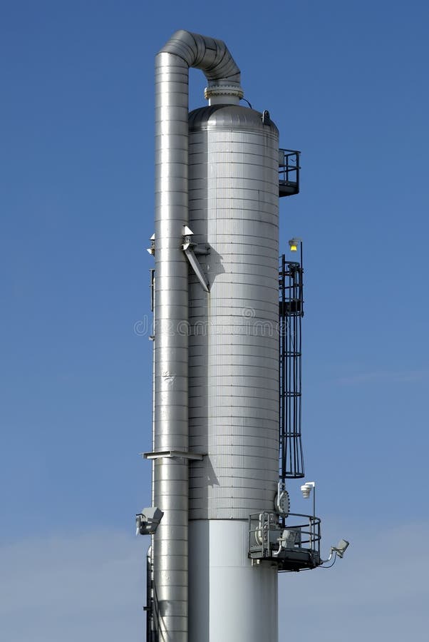 Chemical tower stock image. Image of vent, steel, manufacturing - 2979955