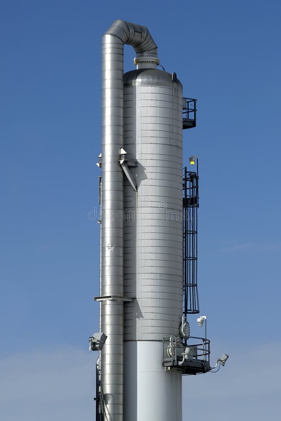 Chemical tower stock image. Image of vent, steel, manufacturing - 2979955