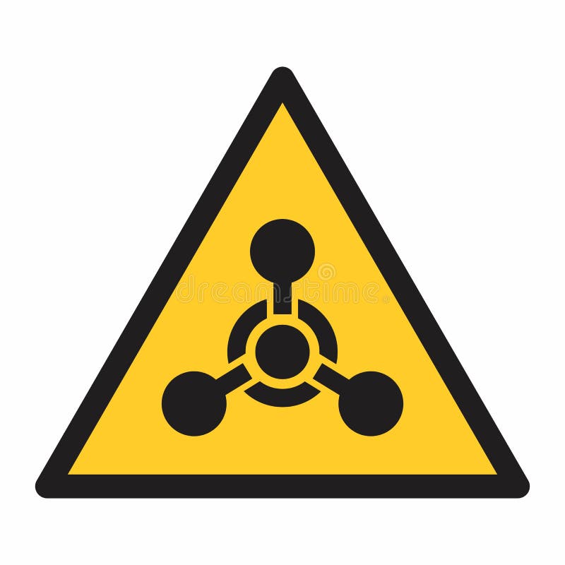 Set Of Chemical Weapon Symbols Stock Illustration
