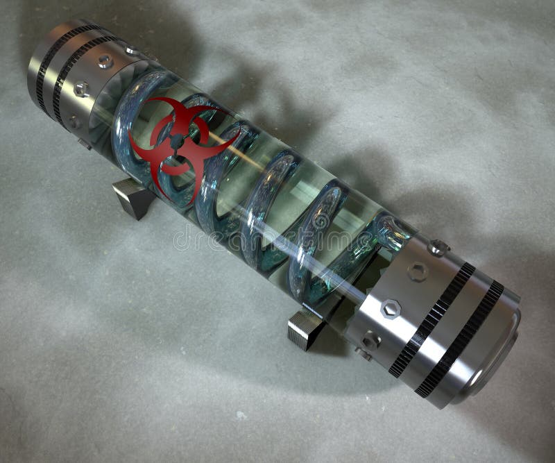 Chemical Weapon, Weapon Radioactive Capsule Container Stock ...
