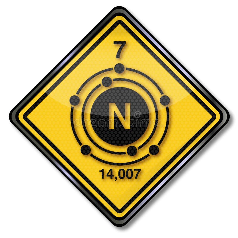 Sign Chemistry Character Nitrogen Stock Illustrations – 4 Sign ...