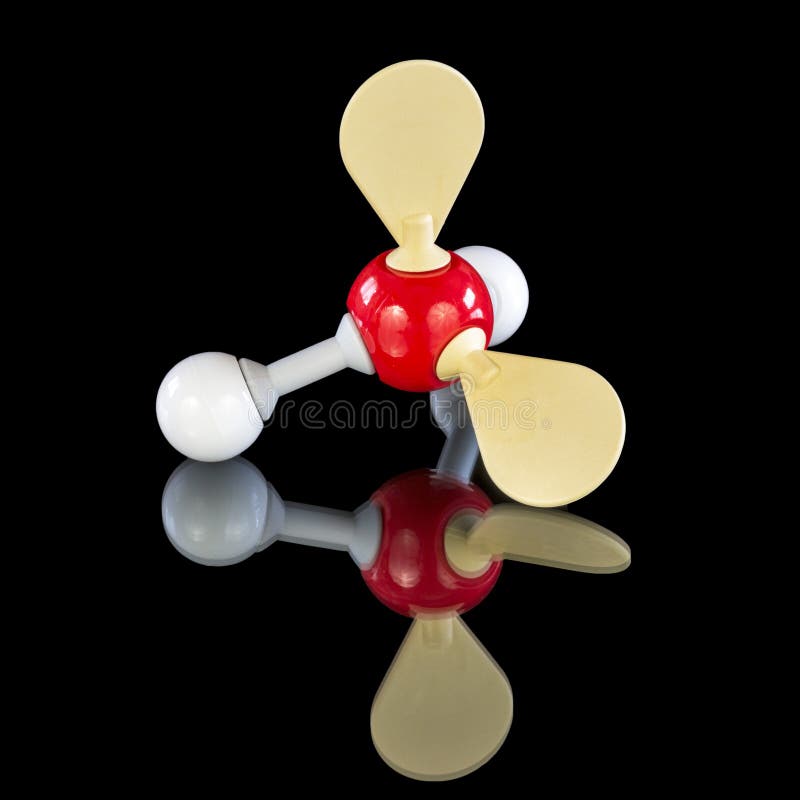 Chemisch Model Van Een Hydronium-ion Stock Afbeelding - Image of chemie ...