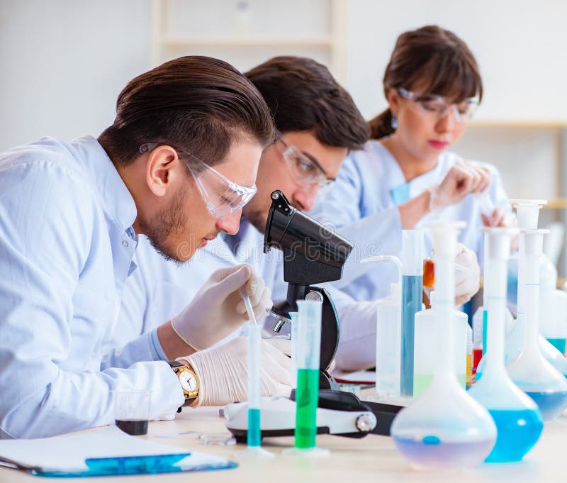Chemiker-Team im Labor stockbild. Bild von chemie, sachkenntnis - 224273853