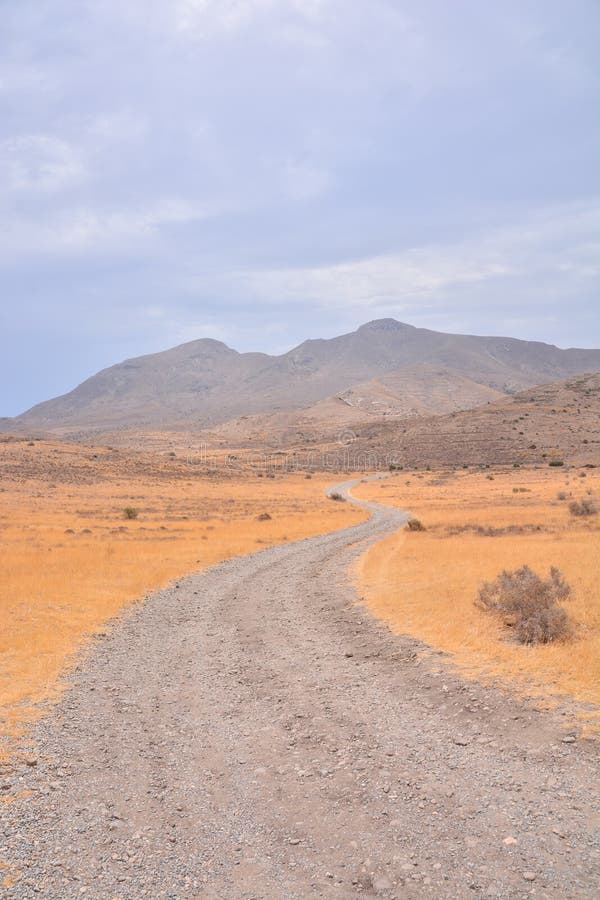 Chemin De Salet? De D?sert De Campagne Photo stock - Image du course ...