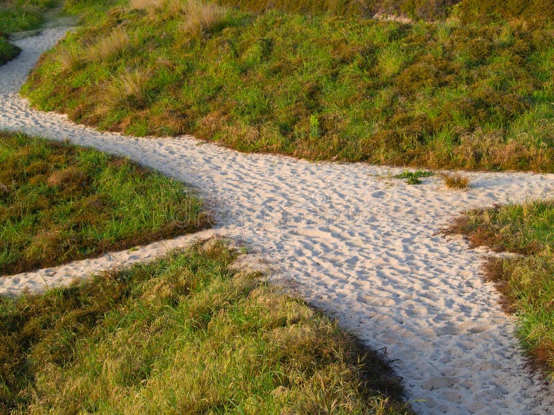 Le Croisement De Deux Chemins Gravellent Des Routes Avec Le Travelli De ...