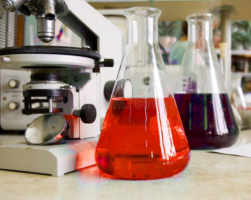 Chemisch laboratorium stock afbeelding. Image of chemisch - 16278827