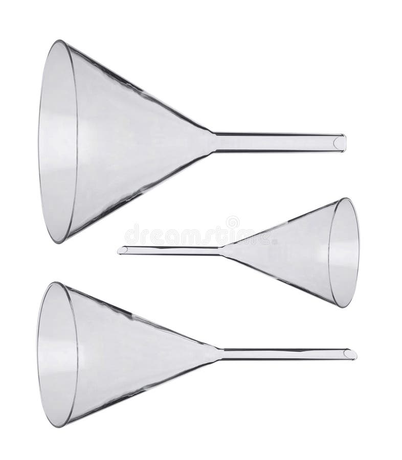 Chemische Trichter Lokalisiert Stockfoto - Bild von farbe, industrie ...