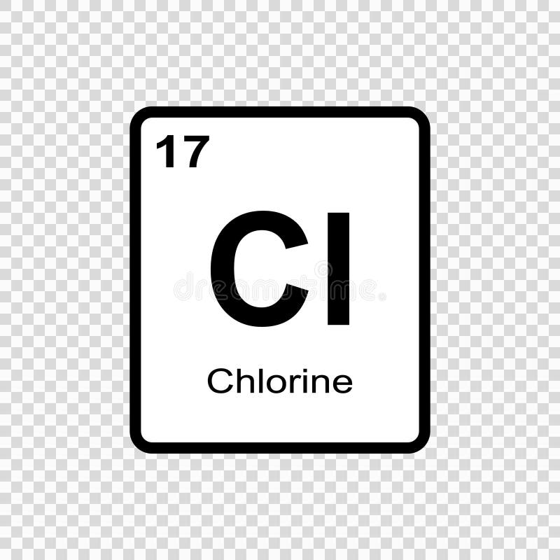 Chemisches Element Des Chlors Vektor Abbildung - Illustration von ...