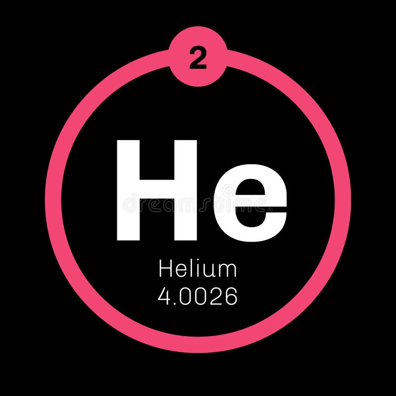 Helium. Edelgase. Chemisches Element Der Abbildung Mendeleevs ...