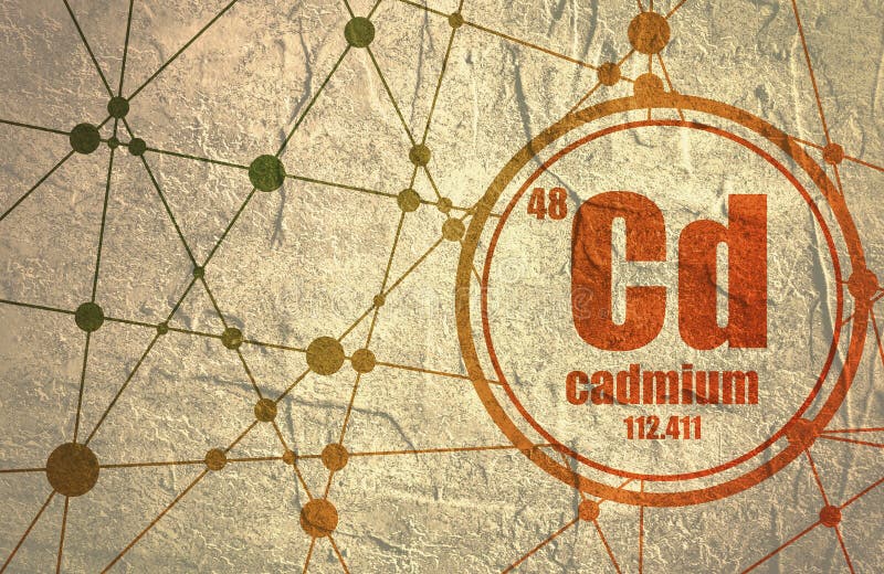 Kadmium - CD - Periodensystem Des Chemischen Elements Stock Abbildung ...