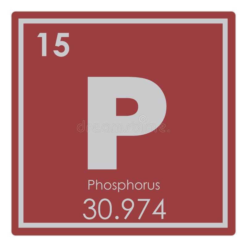 Chemisches Element Des Phosphors Stock Abbildung - Illustration von ...