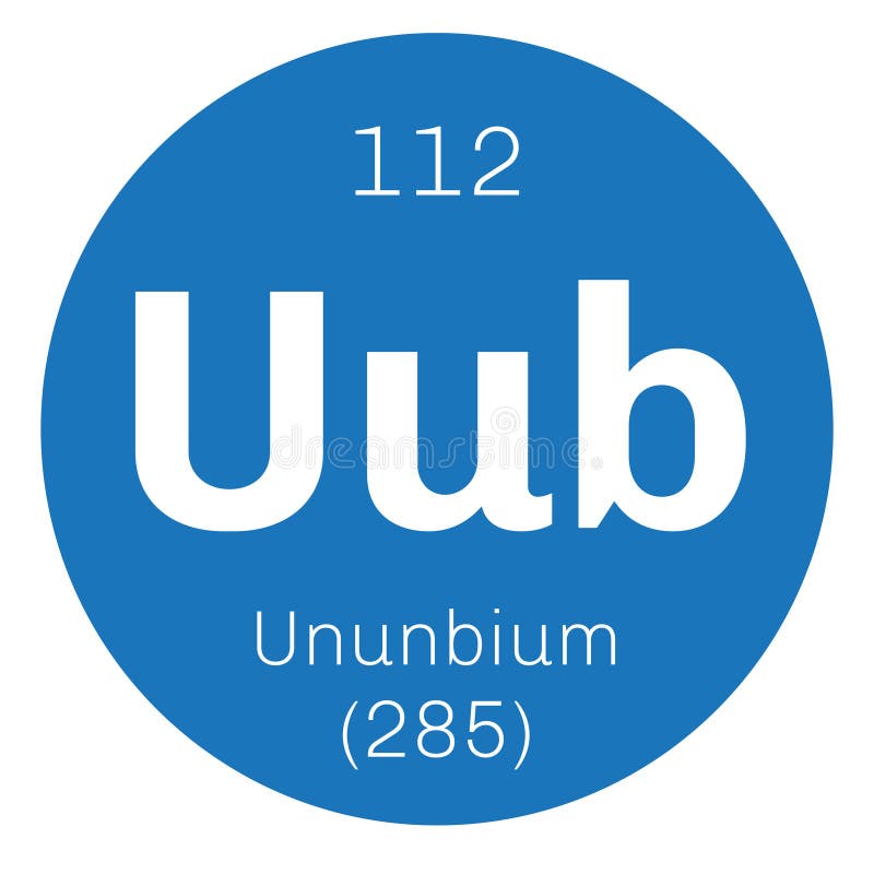 Chemisches Element Ununbium Vektor Abbildung - Illustration von ...