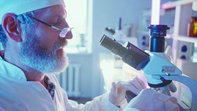 Chemist Analyzes Chemical Compounds in Innovative Laboratory with ...