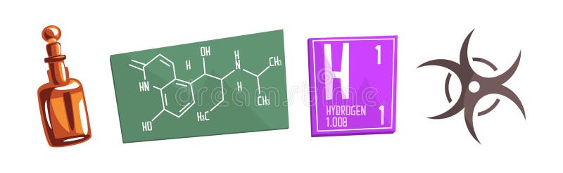 Chemist Equipment and Tool for Chemical Laboratory Vector Set Stock ...