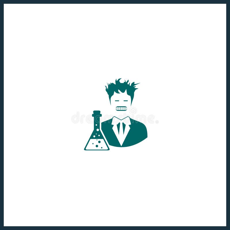 Chemist Icon. Chemistry Logo. Scientist Simple Icon. Chemist Icon Stock ...