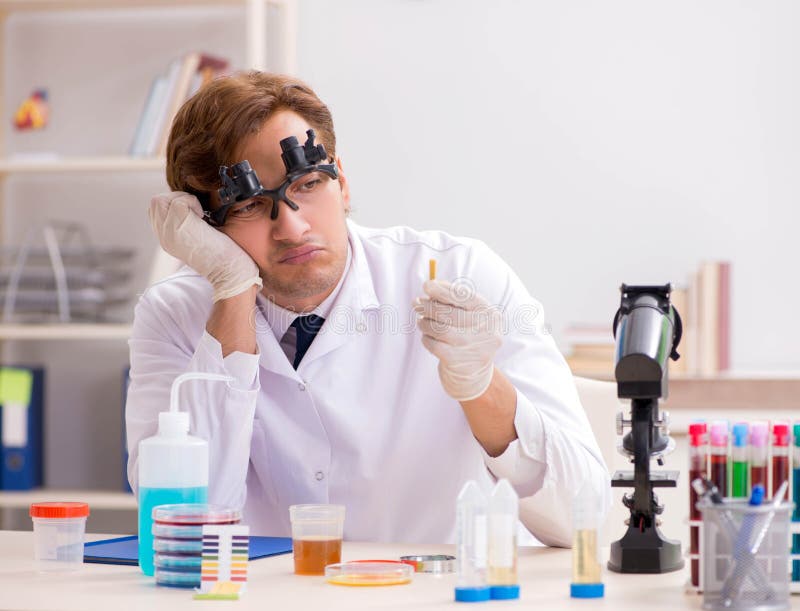 Chemist in the Lab Checking with Ph Strips Stock Image - Image of dish ...