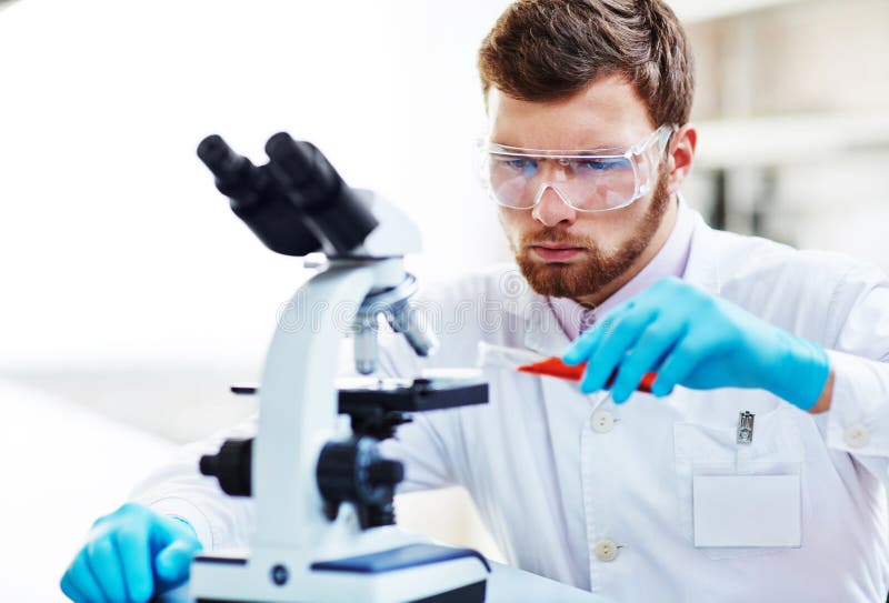 Chemist in lab stock photo. Image of person, investigation - 61073468