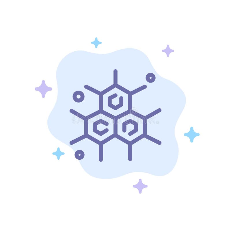 Chemist, Molecular, Science Blue Icon on Abstract Cloud Background ...