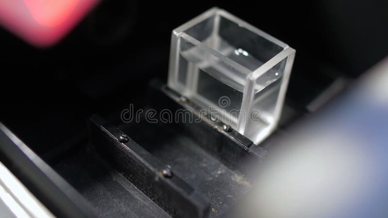 Chemist Places Container with Liquid for Test Stock Footage - Video of ...