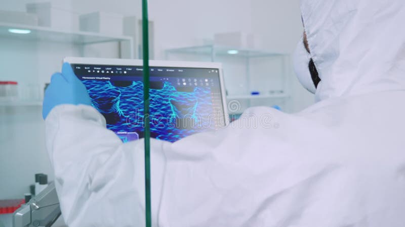 Scientist in Ppe Suit Explainig To Doctor Vaccine Development Stock ...