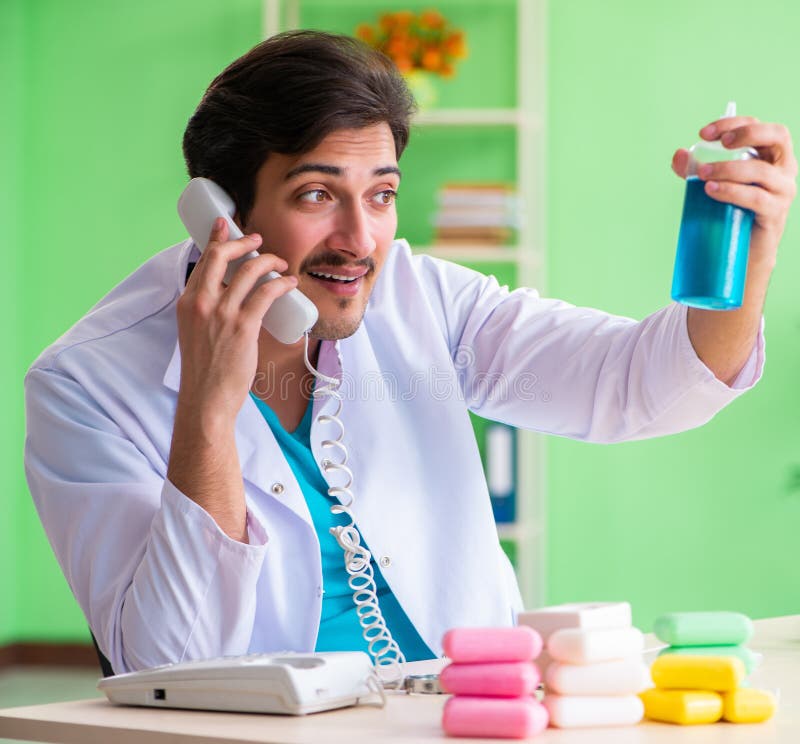 Chemist Testing Soap in the Lab Stock Photo - Image of analysis ...