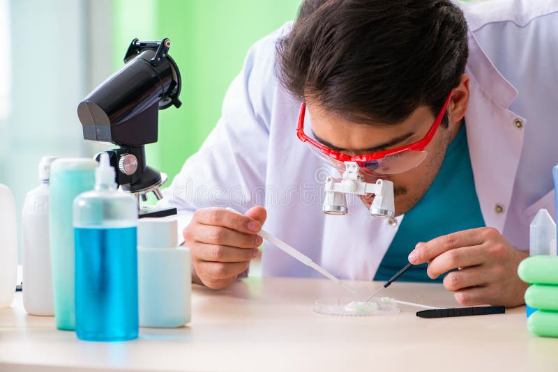 The Chemist Testing Soap in the Lab Stock Image - Image of laundry ...