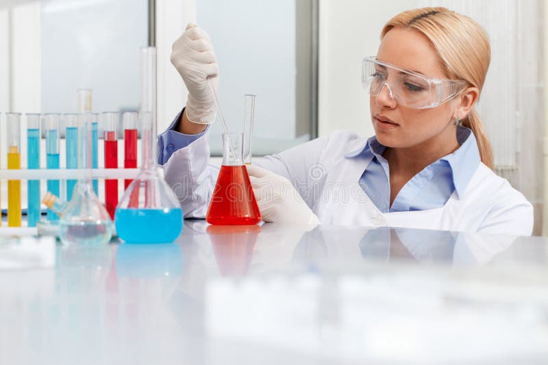 Chemist at work stock image. Image of analysis, doctor - 19622627