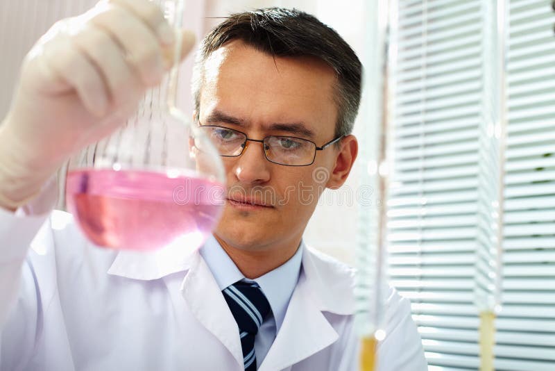 Chemist at work stock photo. Image of busy, laboratory - 26817246