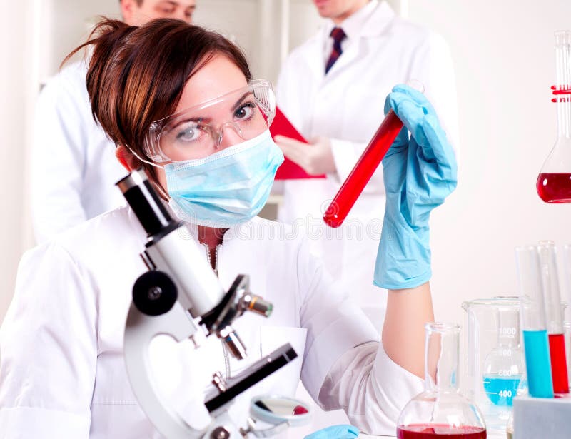 Chemist Working in the Laboratory Stock Photo - Image of chemical, coat ...