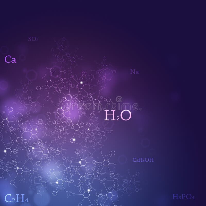 Chemistry Abstract Background Stock Illustration - Illustration of ...