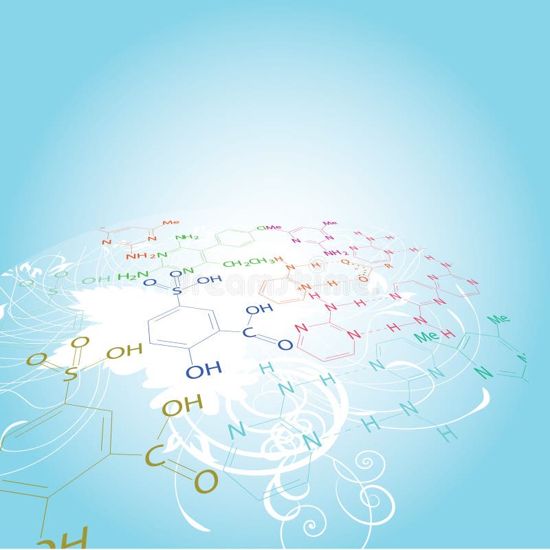 Chemistry Red Abstract Background Stock Illustration - Illustration of ...