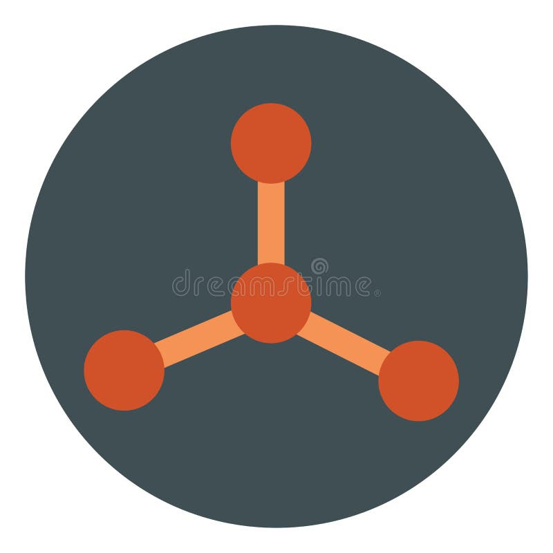 Chemistry atom, icon stock vector. Illustration of icon - 260377854