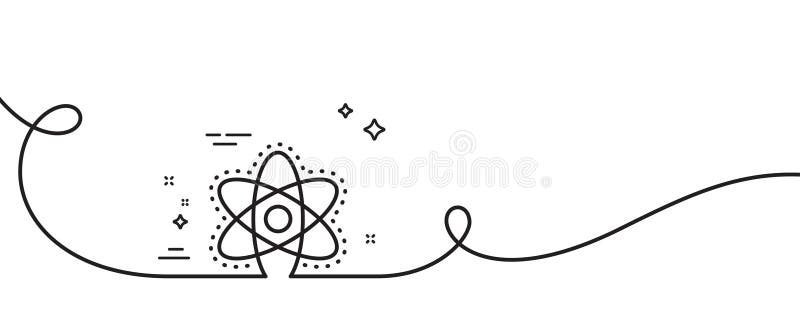 Chemistry Atom Line Icon. Laboratory Molecule Sign. Analysis ...