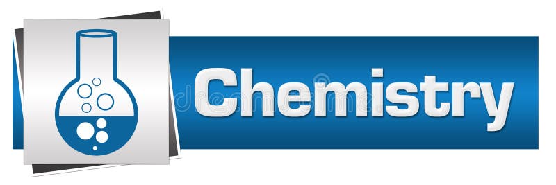 Chemistry Blue Grey Horizontal Stock Illustration - Illustration of ...