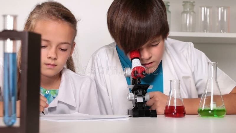 Chemistry Class - Kids Experimenting and Having Fun Stock Video - Video ...