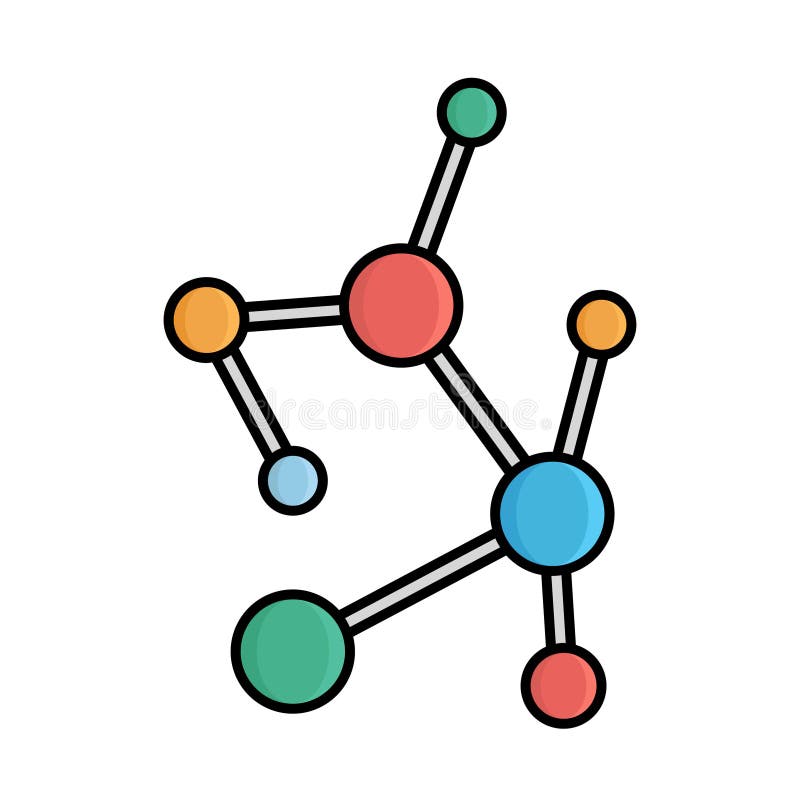 Chemistry Compound Isolated Vector Icon that Can Be Easily Modified or ...